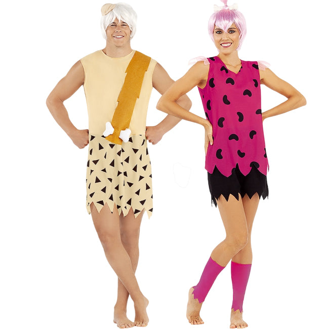 Vestiti di Carnevale di coppia Bam Bam e Ciottolina dei Flintstones online