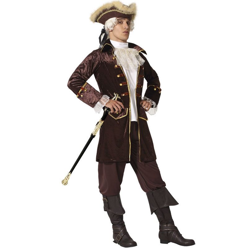 Costume Capitano pirata marrone per uomo | Acquistare online