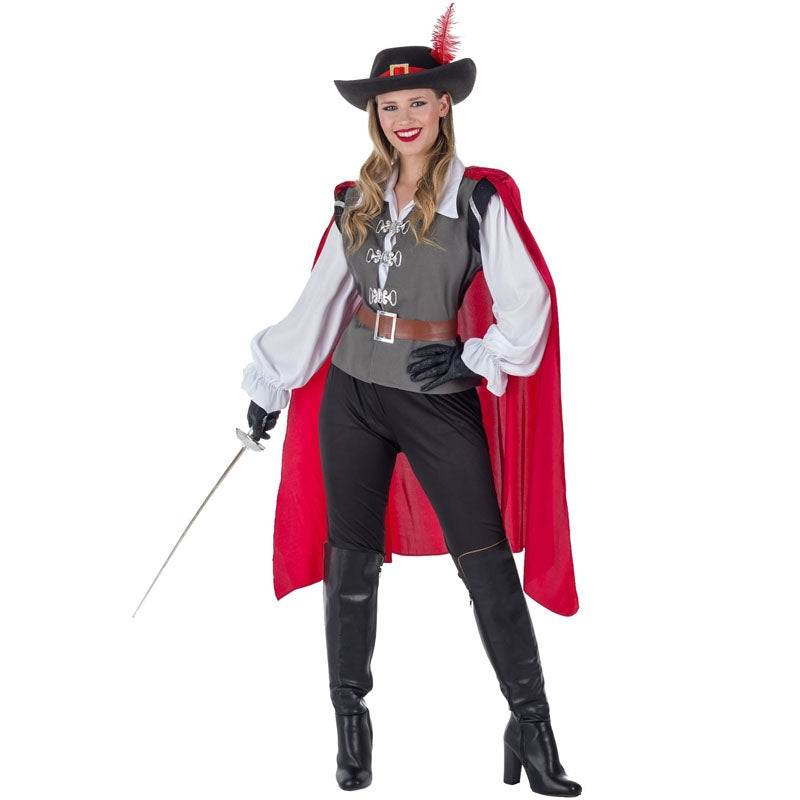 Costume Moschettiera con mantello donna ? Acquistare online