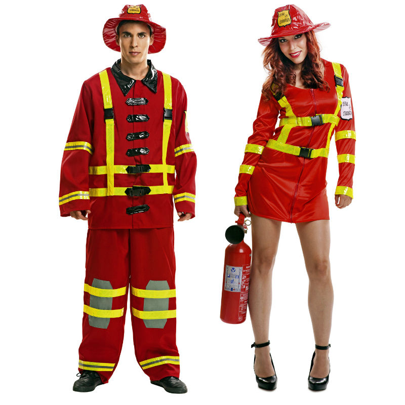 Vestiti di Carnevale di coppia Pompieri online