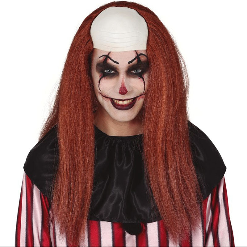 Parrucca con testa calva Devil Clown | Accessori e costumi di Halloween ...