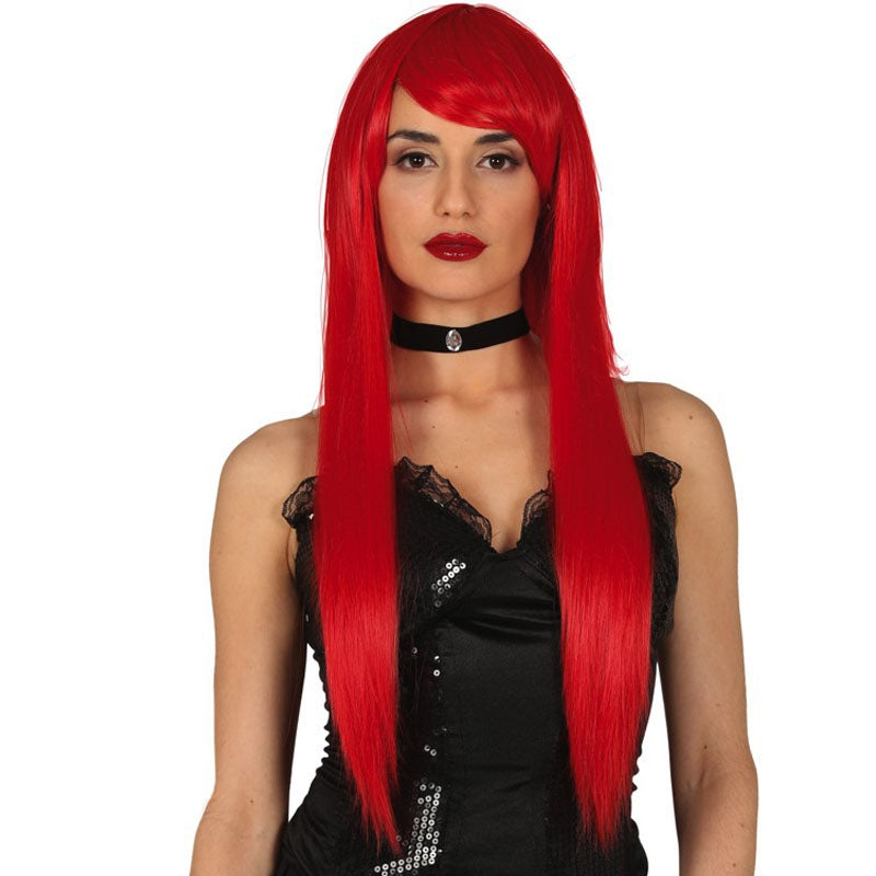 Parrucca rossa con capelli lisci | Accessori per Carnevale